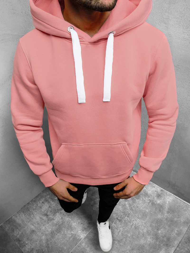 Sudadera de hombre rosa claro OZONEE O/11038 | OZONEE
